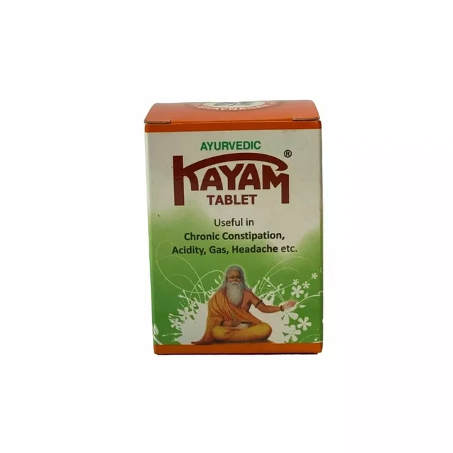 8 X KAYAM Churan Ayirvedic Tablets 30 Tablet For Constipation Acidity ...
