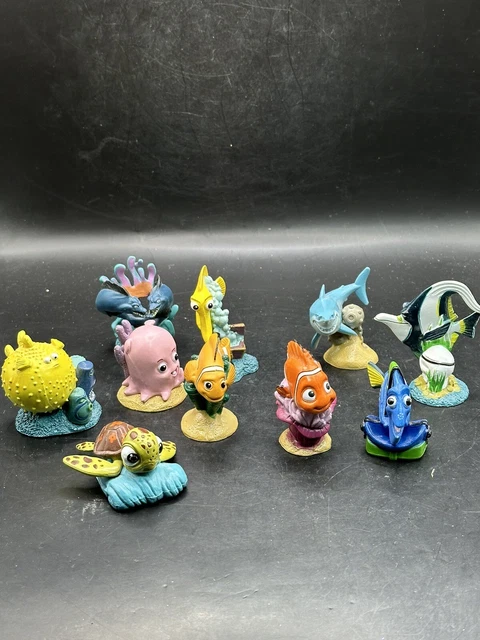 DISNEY STORE FINDING Nemo Figures Set Nemo Marlin Dory Pixar Toy £23.45 ...
