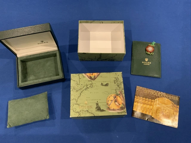 ROLEX RARE VINTAGE World Map Small Watch Box 11.00.01 Genuine Authentic ...