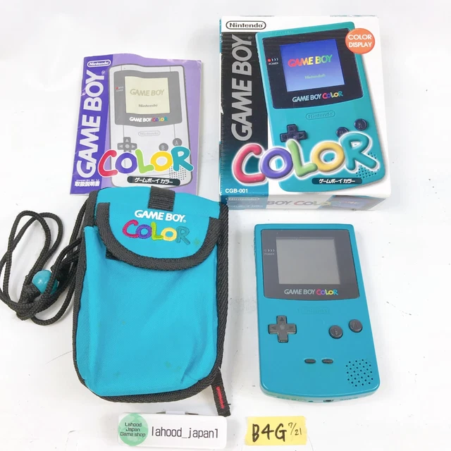 NINTENDO GAME BOY Color CGB-001 blue BOX Console Tested working japan £ ...
