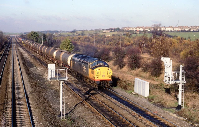 ORIGINAL 35MM RAIL Slide Class 37 37008 Tupton 20 11 1991 + Copyright £ ...