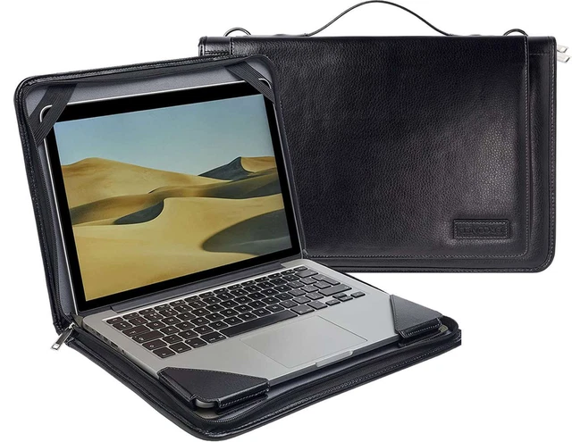 BROONEL BLACK LEATHER Case For HP Spectre x360 14-ef2017na 13.5" Laptop ...