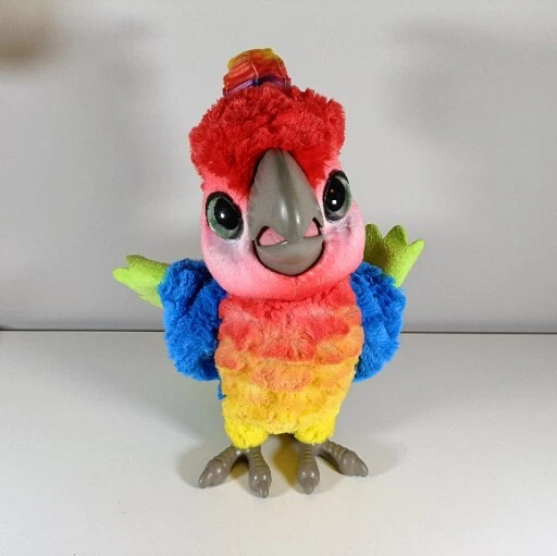 FURREAL FRIENDS PARROT Rock-A-Too The Show Bird Interactive Talking Toy ...