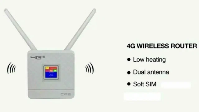 MODEM ROUTER 4G LTE WiFi hotspot sim doppia antenna porta LAN ...