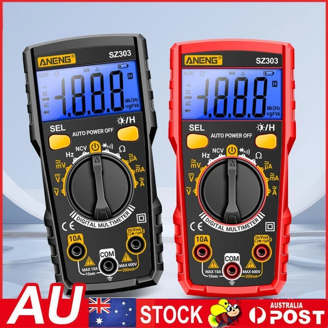 DIGITAL MULTIMETERS 1999 Counts AC/DC Voltmeter Ammeters NCV ...