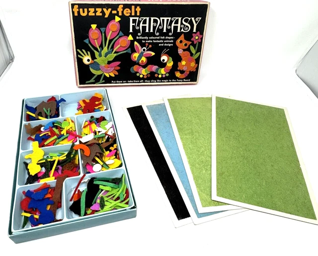 VINTAGE ALLAN INDUSTRIES Fuzzy-Felt Fantasy Set 1960s $10.00 - PicClick CA