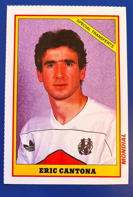 FOOTBALL ERIC CANTONA ROOKIE CARD 1988 OLYMPIQUE DE MARSEILLE VINTAGE ...