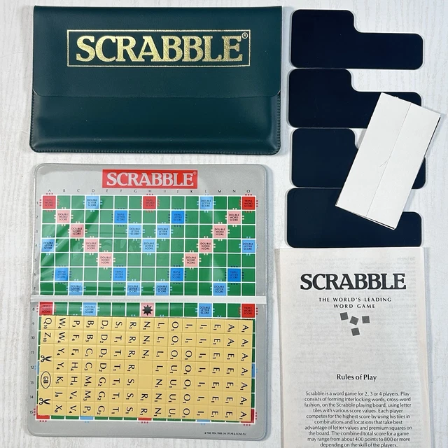 VINTAGE SPEAR'S GAMES Pocket Scrabble 1988 Travel Magnetic Never Used £ ...