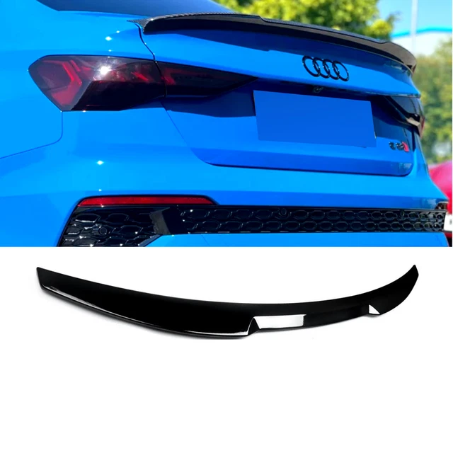 AUDI RS3 8Y Saloon (2020+) Rear Gloss Black M4 Style Boot Lip Spoiler ...
