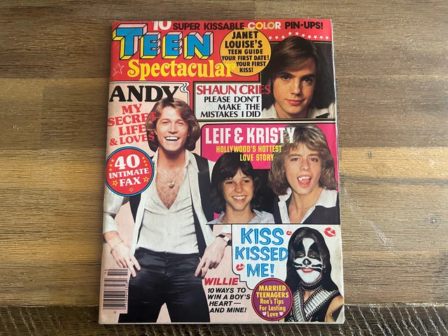 TEEN SPECTACULAR MAGAZINE October 1978 Kiss, Andy Gibb, Bay City, Rod ...