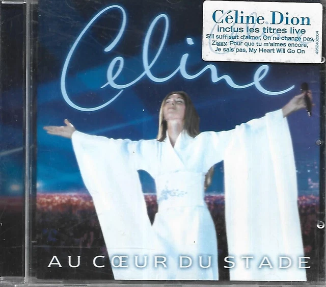 CÉLINE DION Au coeur du stade Concert 1998 CD 11 titres Comme neuf EUR ...