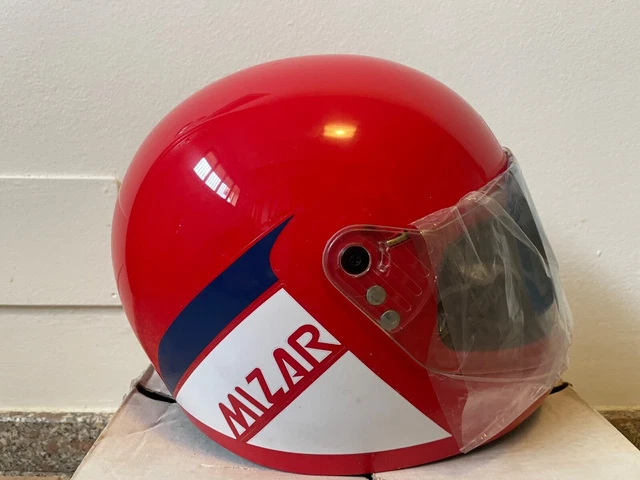 CASCO INTEGRALE VINTAGE MIZAR MAX Helmet SIZE 56 NOS NEW NUOVO NAVA ...