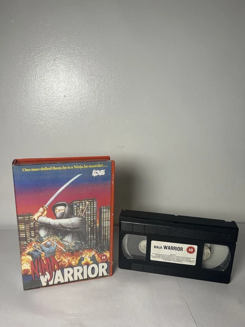 NINJA WARRIOR - vhs video tape Ex Rental Big Box - Cult Classic - Apex ...