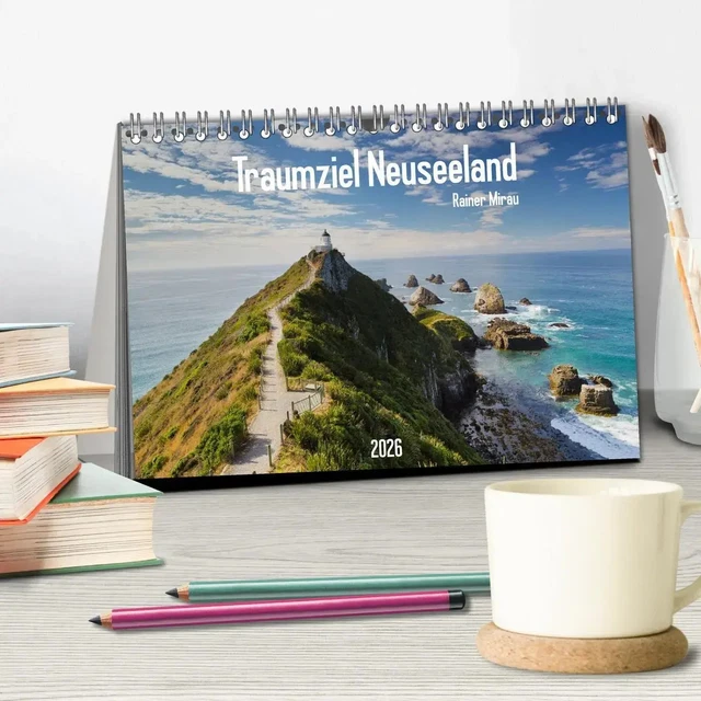 RAINER MIRAU | Traumziel Neuseeland 2026 (Tischkalender 2026 DIN A5 ...