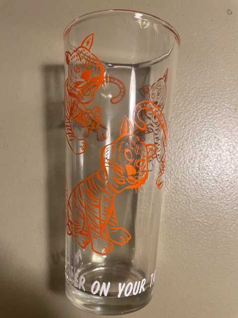 RARE ESSO: PUT A Tiger On Your Table Glass Exxon Mobil Tony Vintage ...