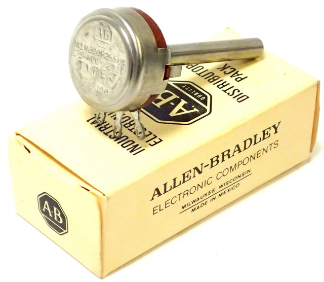 ALLEN-BRADLEY JA1N200P255A TYPE J Potentiometer 2.5 Meg 10% Tol, Nos ...