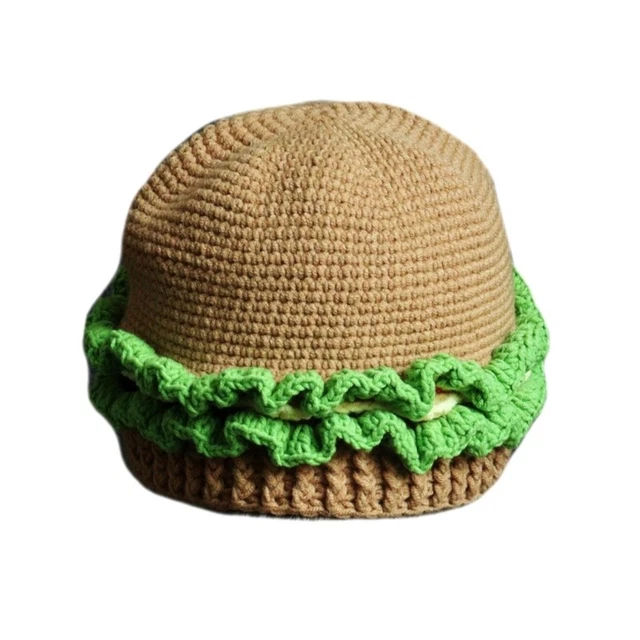 HAMBURGER SHAPE COSTUME Hat Party Headwear for Parent Kids Halloween ...