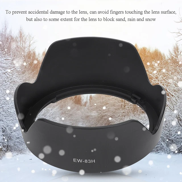 2PCS EW-83H PLASTIC Black Camera Mount Lens Hood Fit For EF 24-105mm F ... 2PCS EW-83H PLASTIC Black Camera Mount Lens Hood Fit For EF 24-105mm F ...
