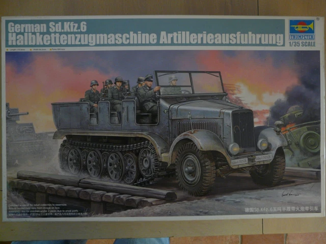 MAQUETTE 1/35 TRUMPETER Ref 05531 German Sd.Kfz.6 Halbkettenzugmaschine ...