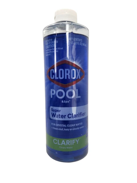 CLOROX POOL & Spa Super Water Clarifier Easy Filter Remove Clear Pool ...
