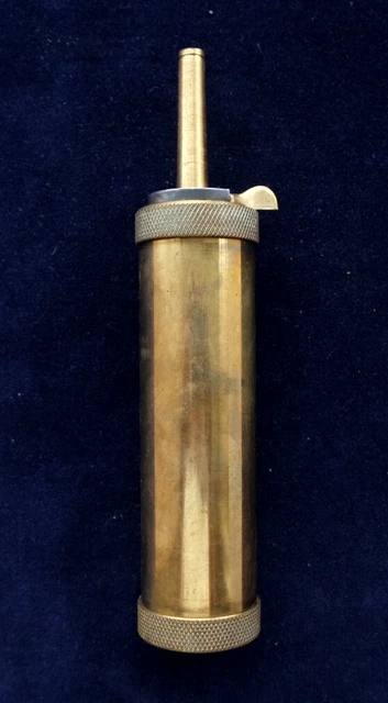 CYLINDRICAL BLACK POWDER FLASK for muzzle loading £21.50 - PicClick UK