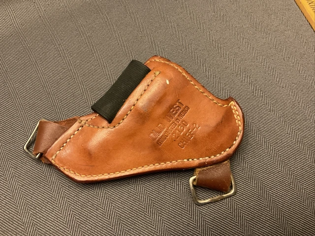 OLD WEST LEATHER Gun Holster 2130 Chief 2 Brown Leather Mexico Nice ...