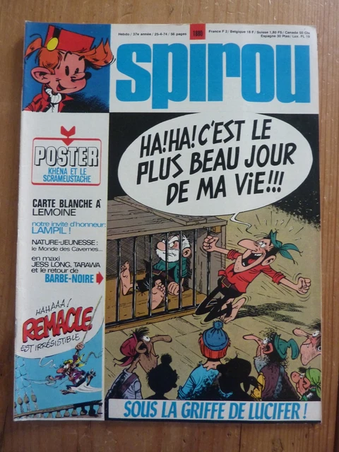 SPIROU N°1880 AVEC Supplément Poster - Khéna et le Scrameustache EUR 5,00 - PicClick FR