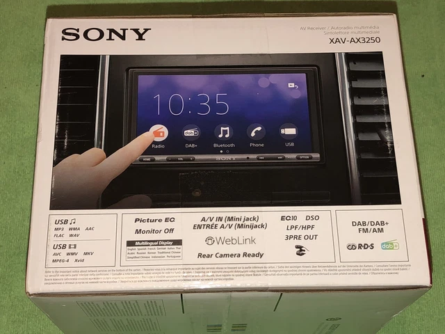 SONY XAV-AX3250 APPLE CarPlay Android Auto DAB Stereo WebLink Bluetooth ...