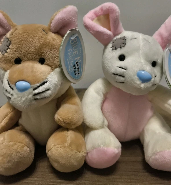 COLLECTABLE MY BLUE Nose Friends Plush Soft Toys X2 with Tags VGC £11. ...