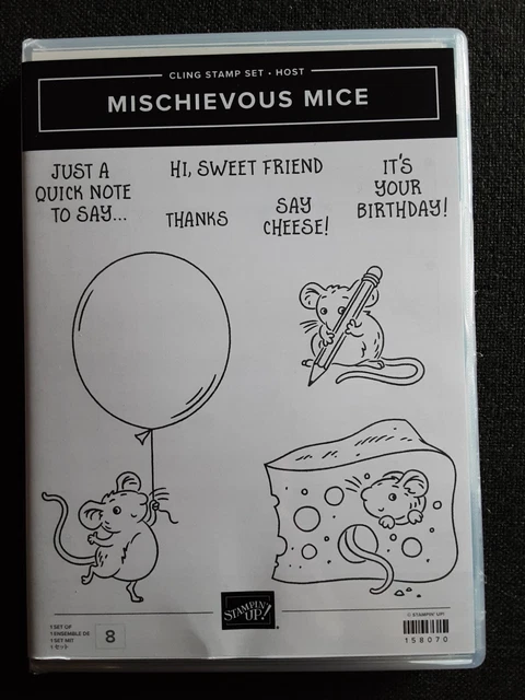 MISCHIEVOUS MICE MAUS Mäuse Stempelset Stempel Stampin up neu Rar EUR ...