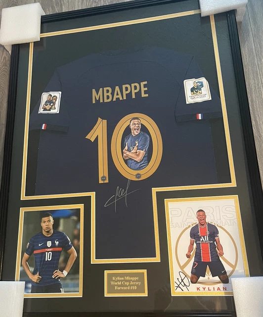 Kylian Mbappe Official FIFA World Cup Back Signed And Hero