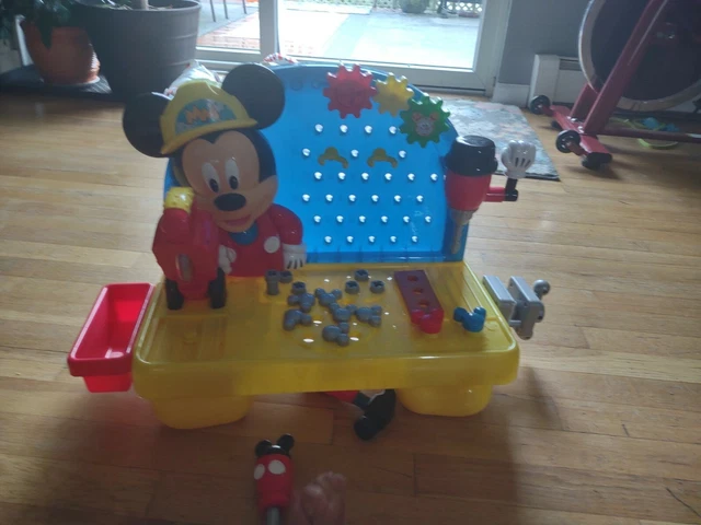 DISNEY MICKEY MOUSE Clubhouse Mousekadoer Workbench Playset Tool Bench ...