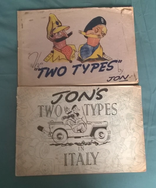 WW2 CARTOONS THE Two Types And Two Types In Italy By Jon. £15.00 ...