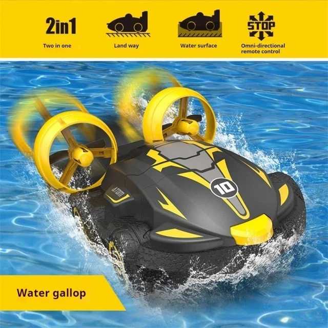 AMPHIBIOUS REMOTE CONTROL Car Two in One Water and Land Drift U-Turn ...