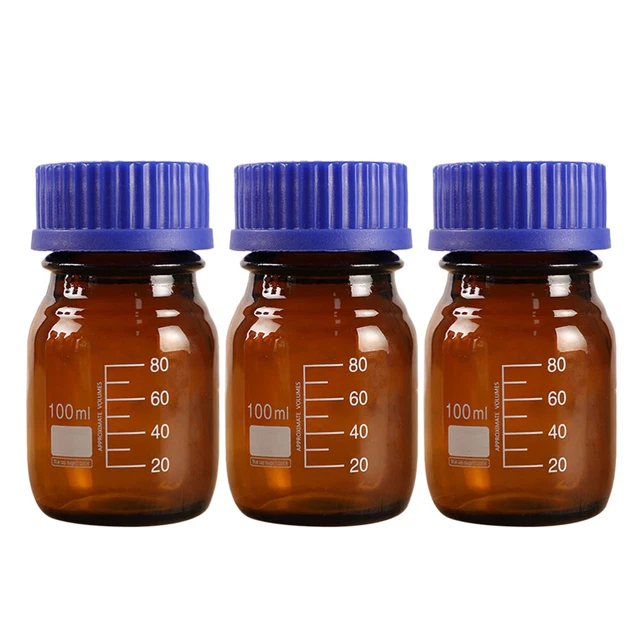 3 PCS GLASS Sampling Bottle Sample Containers Reagent Water £16.99 ...