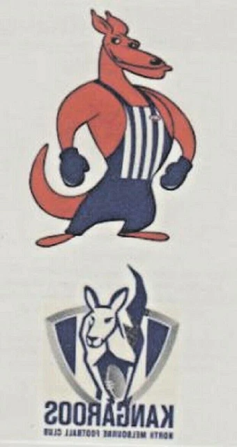 KANGAROOS NORTH MELBOURNE NMFC AFL Football Club Tattoo new unused ...