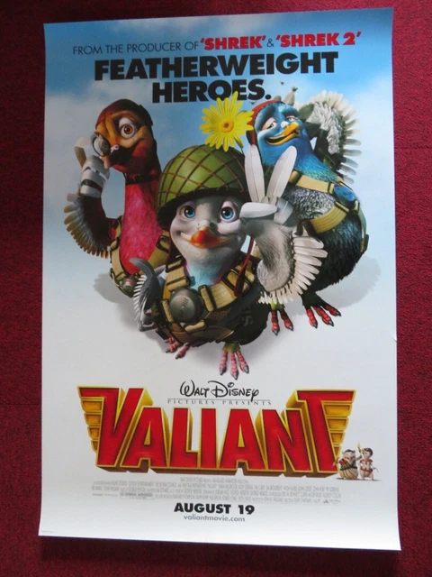 VALIANT US One Sheet Rolled Poster Disney Ewan Mcgregor Ricky Gervais ...