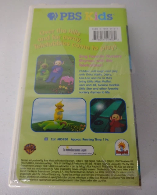 TELETUBBIES NURSERY Rhymes VHS 1999 PBS Kids Show Series Sing Family ...