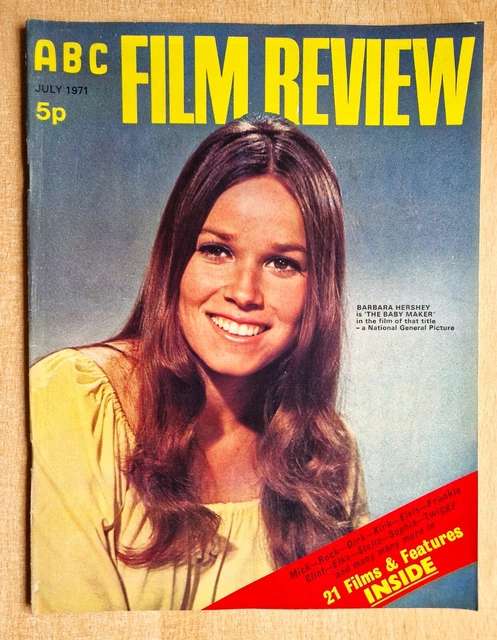 ABC FILM REVIEW Magazine July 1971 Barbara Hershey Margaret Markov ...