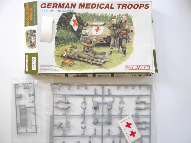 SOLDATEN SANITÄTER GERMAN Medical Troops, Bausatz Kit, Dragon 6074-03 1 ...