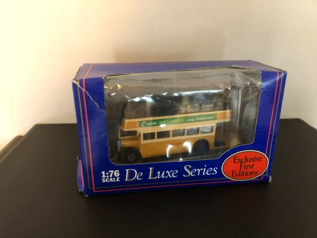 EFE LEYLAND PD1 Lowbridge double decker bus diecast model, boxed, De ...