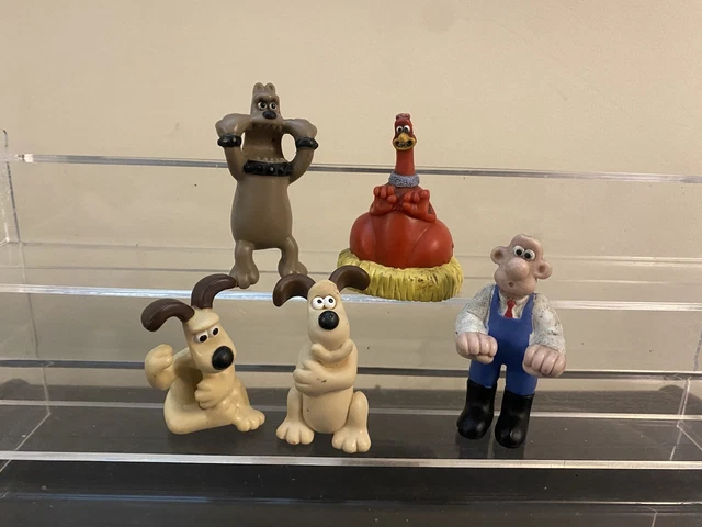 1989 WALLACE AND Gromit Action Figures A Close Shave Chicken Run Ardman ...