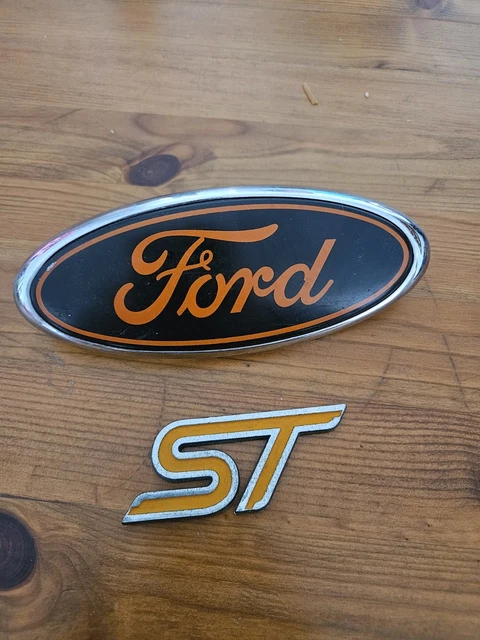 FORD FOCUS ST Orange BadgesTailgate/boot And Smaller ST One. 3M51 ...