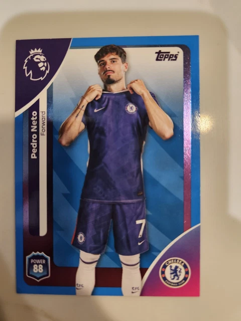 TOPPS 2026 PREMIER League Card Pedro Neto, Chelsea Blue Parallel £0.99 ...
