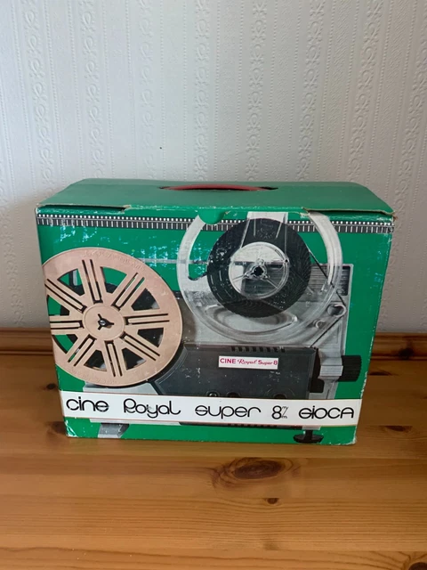 VINTAGE GIOCA ROYAL Super 8 Projector Cine Boxed Milano Italy Automatic ...