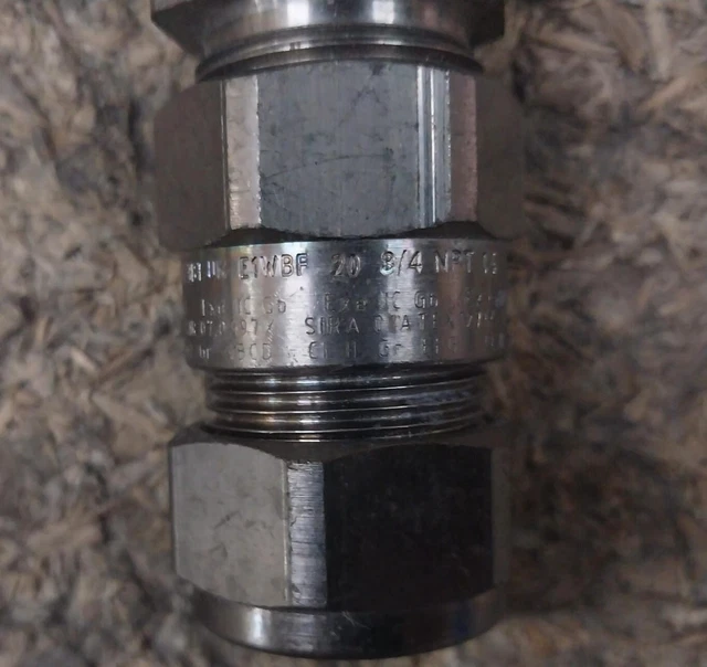 CABLE GLAND E1WBF 3/4 GU15 3BT UK Peppers Stainless Steel $13.90 ...