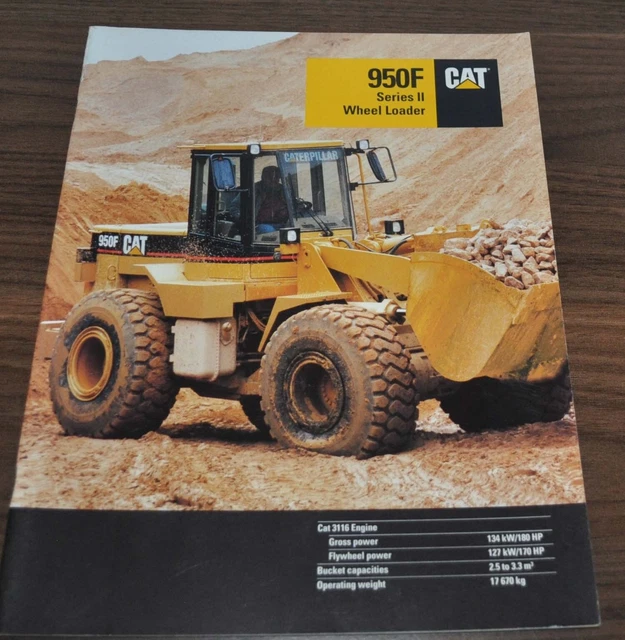 CATERPILLAR 950F SERIES II Wheel Loader Specification Brochure Prospekt ...