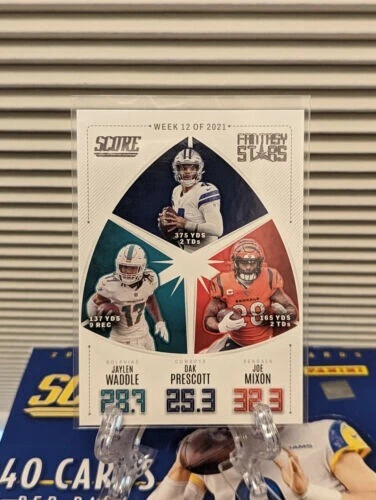 2022 SCORE FANTASY Star Insert Waddle/Prescott/Mixon #FS12 EUR 1,64 ...