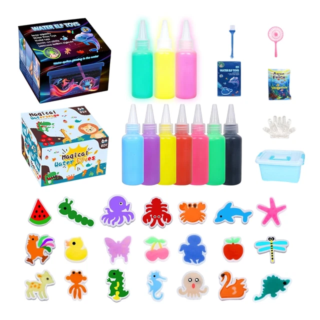 WATER GEL KIT With 10 Gel 12 Molds Craft Set Creation Activities For ...