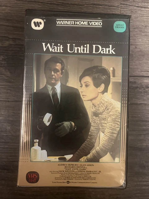 WAIT UNTIL DARK (1985) Rare Warner Clamshell VHS - 1967 Film w/Audrey ...